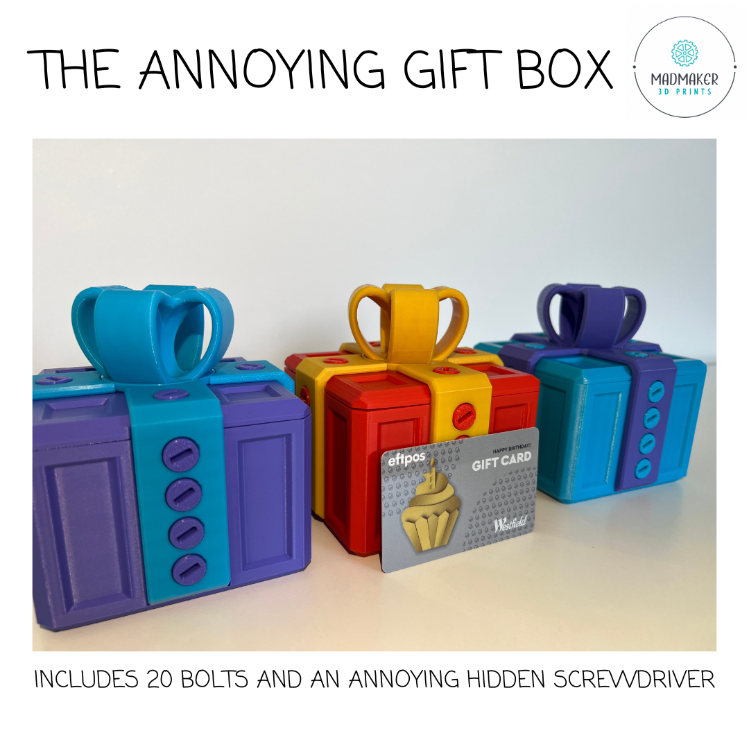 The Annoying Gift Box with 20 Bolts and a hidden key! Christmas, Birth ...